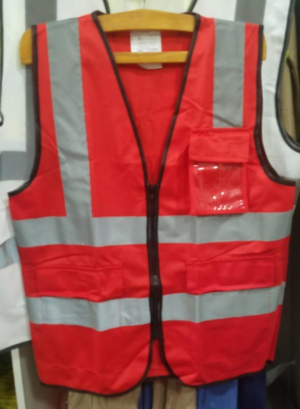 High Visibility Reflective Safety Vest (Red) | Safety Vest